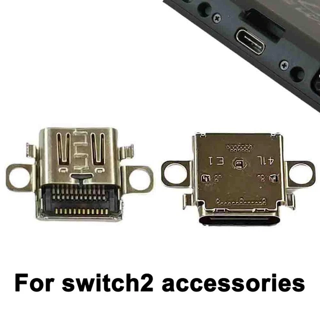 FOR SWITCH 2 Charging Port Charging Tail Plug Power Type C Socket ...