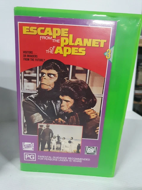 ESCAPE FROM THE Planet of the Apes VHS movie Video Tape Cult Action ...