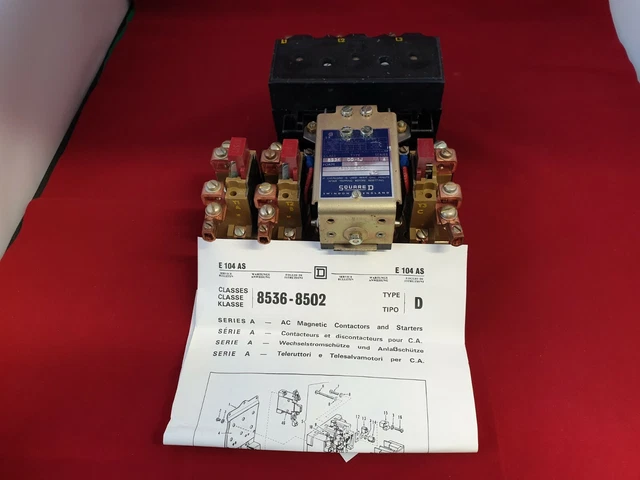 SQUARE D 8536 DO-IJ Contactor 110/120 Volt Coil 50 Amp EUR 205,57 ...