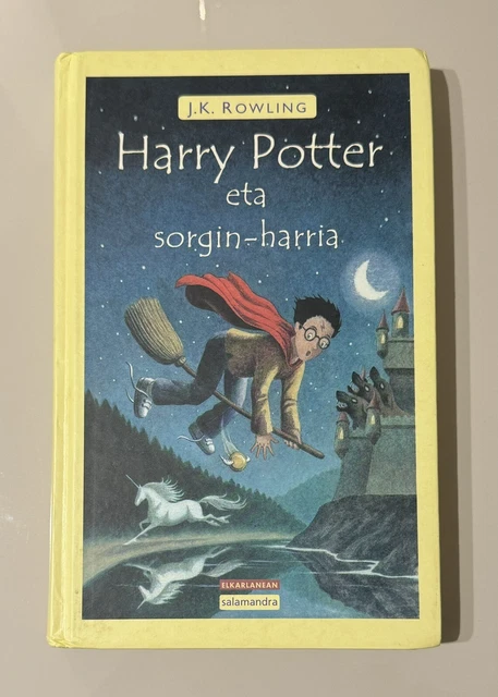 HARRY POTTER PHILOSOPHERS Sorcerers Stone BASQUE Spanish Translation ...