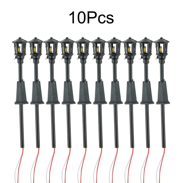 COMPLETE YOUR MODEL Building Layout with 10x Miniature LED Street ...