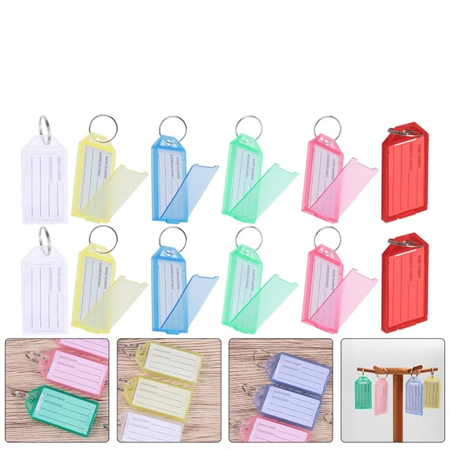 60 PCS MULTI-FUNCTION Luggage Tags Bright Sturdy Key Rings Hanging $31. ...