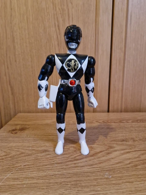 POWER RANGERS ZACK Black Ranger 8" Vintage Action Figure Bandai 1993 ...