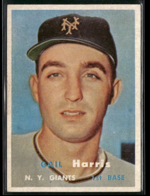 1957 TOPPS HIGH Numbers Gail Harris #281 New York Giants G/VG/EX EUR 0 ...