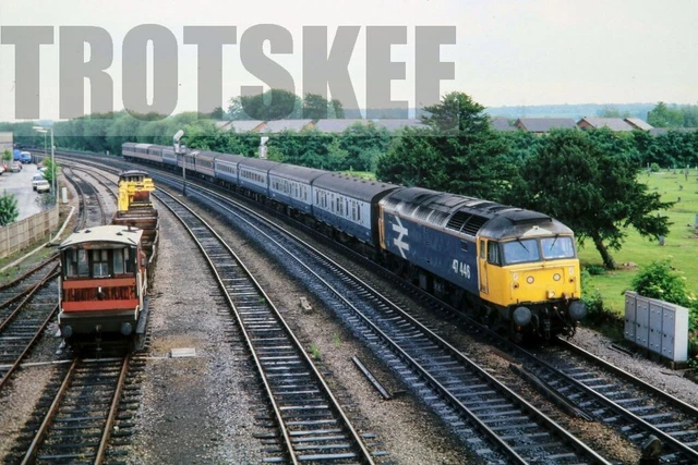 35MM SLIDE BR British Rail Diesel Loco Class 47 47446 1988 Oxford ...