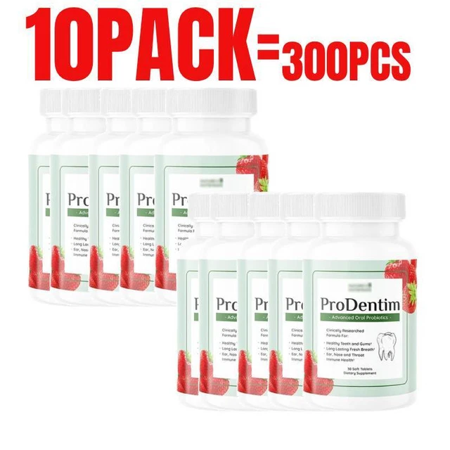(10 PACK) PRODENTIM Soft Tablets Chewable Probiotic For Gums Teeth ...