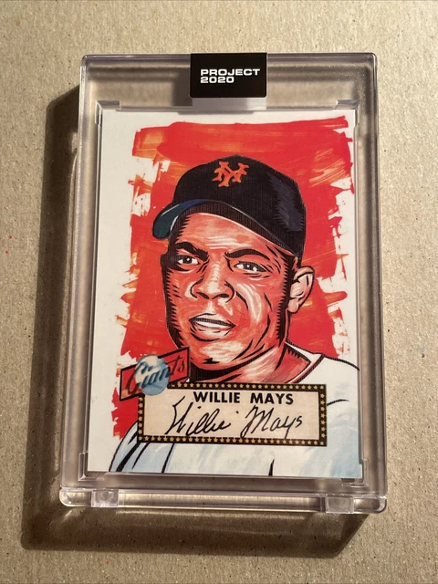 1952 WILLIE MAYS par Blake Jamieson - Carte Topps PROJECT 2020 143 - PR ...