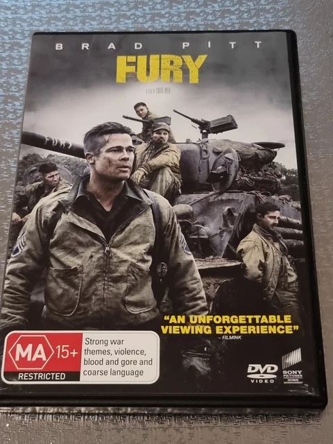 FURY DVD BRAD Pitt war movie tank warfare as514 $5.01 - PicClick