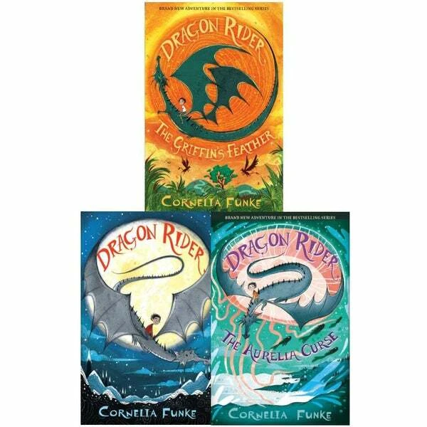 DRAGON RIDER 3 Books Collection Set Cornelia Funke Griffins Feather ...