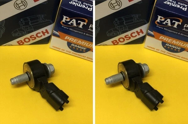 KNOCK SENSORS X 2 for Holden VE COMMODORE 3.6L LPG 06-13 Flat pins LE0 ...