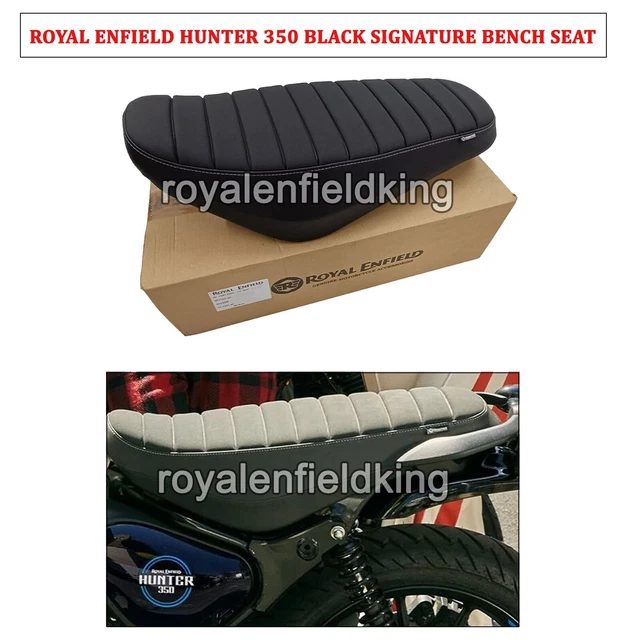 GENUINE ROYAL ENFIELD Signature Bench Seat, Noir Pour Hunter 350 EUR ...