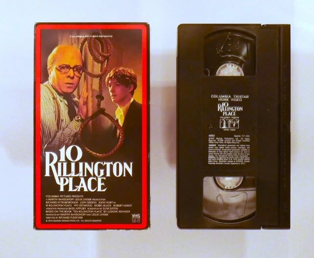 10 RILLINGTON PLACE 1971 Rare Columbia Pictures Home Video VHS Release ...