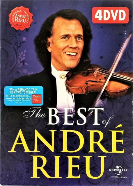 THE BEST OF ANDRÉ ANDRE RIEU 4-DVD On Holiday/In Wonderland/A Dream ...
