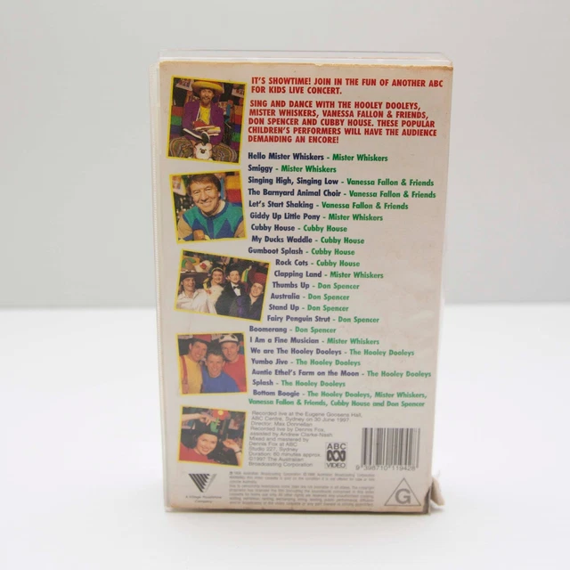 ABC FOR KIDS VHS Live Concert SHOWTIME 1998 Australia TV Video EUR 18 ...