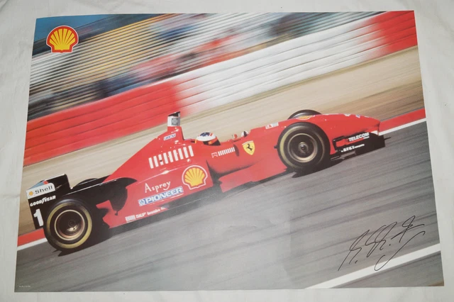 ORIGINALE POSTER FERRARI F1 Michael Schumacher Di Shell Ca 84 59cm ...