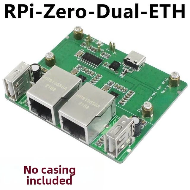 FOR RASPBERRY PI Zero 2W Dual LAN and USB Hub Expansion Board PC Metal £25.97 - PicClick UK