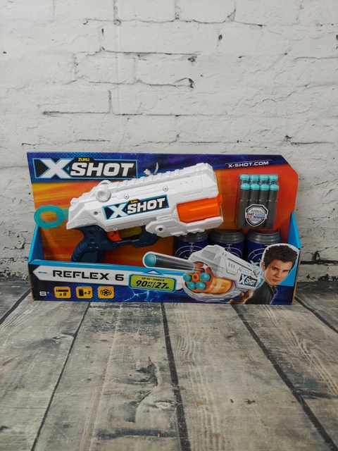 XSHOT EXCEL DOUBLE Reflex 6 Foam Dart Blaster with Rotating Barrel, by ...