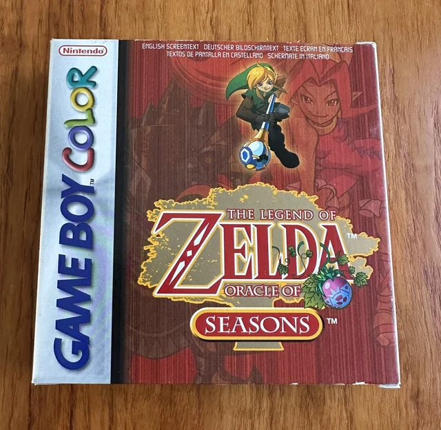 GAME BOY THE Legend Of Zelda Oracle Of Seasons Great Condition with Box ...