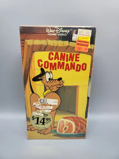 DISNEY PLUTO CANINE Commando 1986 VINTAGE VHS Cassette £13.99 - PicClick UK