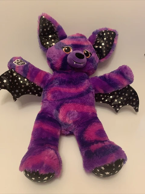 BUILD-A-BEAR PURPLE STARRY Night Vampire Bat 18" Plush BABW £15.74 ...