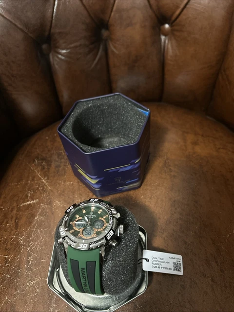 MARTYN LINE UHR Dual Time Chronograph Rubber COD.89 PT/279.00 ...