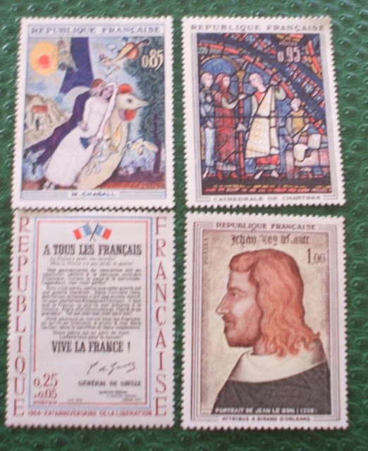 TIMBRES FRANCAIS NEUFS Lot Annees 1963/1964 Tableaux Peintres EUR 2,80 - PicClick FR