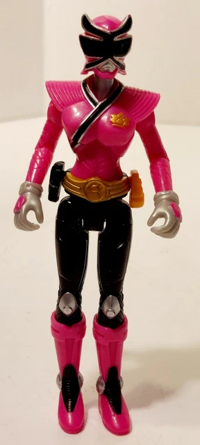 FIGURINE ARTICULÉE POWER Rangers Super Samurai rose Power Ranger 4,25 ...