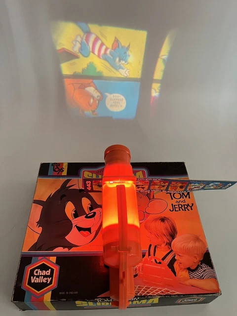 VINTAGE CHAD VALLEY Tom And Jerry Sliderama Wide Screen Projector ...