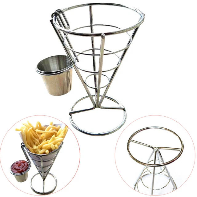 SUPPORT DE STAND Avec Sauce Dipper Porte Frites Titulaires Apéritif EUR ...