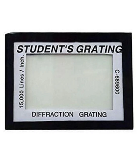 GRILLE DE DIFFRACTION éducative 15 x 15 x 15 cm EUR 69,59 - PicClick FR