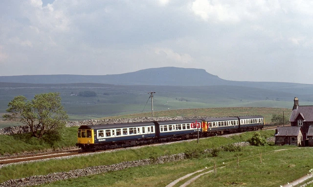ORIGINAL 35MM SLIDE BR Class 110/114 DMUs at Selside S&C +rights for ...