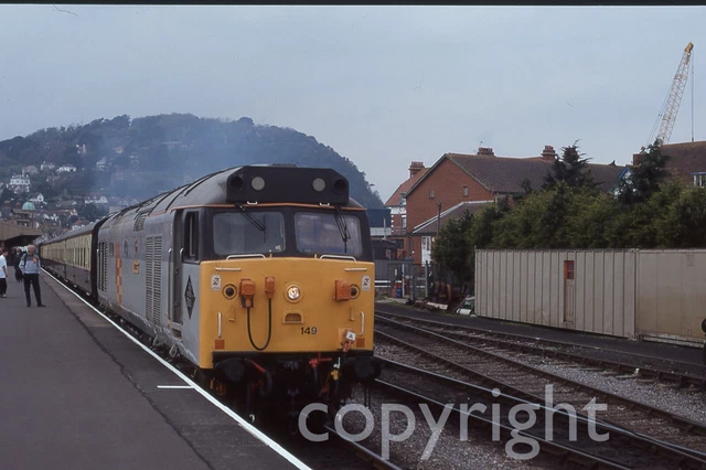 ORIGINAL DIESEL RAILWAY 35mm Slide 50149 Minehead 1400 to Bishops ...