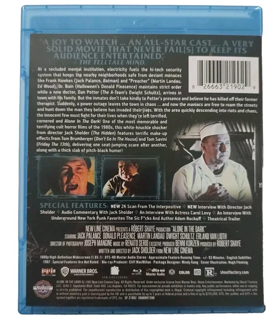 ALONE IN THE Dark Blu-ray Collectors Edition Shout Factory US Region A ...