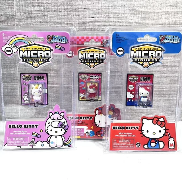 WORLD'S SMALLEST HELLO Kitty Pop Culture Micro Figures 3 PCS/SET $19.60 ...