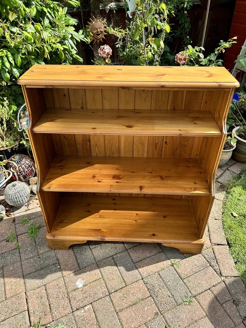 BEAUTIFUL DUCAL PINE wooden bookcase - Waterfall Design - £25.00 ...