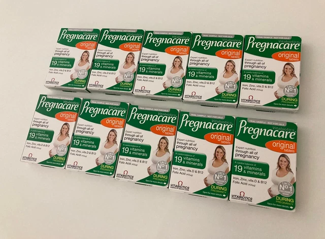 VITABIOTICS PREGNACARE ORIGINAL Tablets 70 day trial sample 10-pack £5. ...