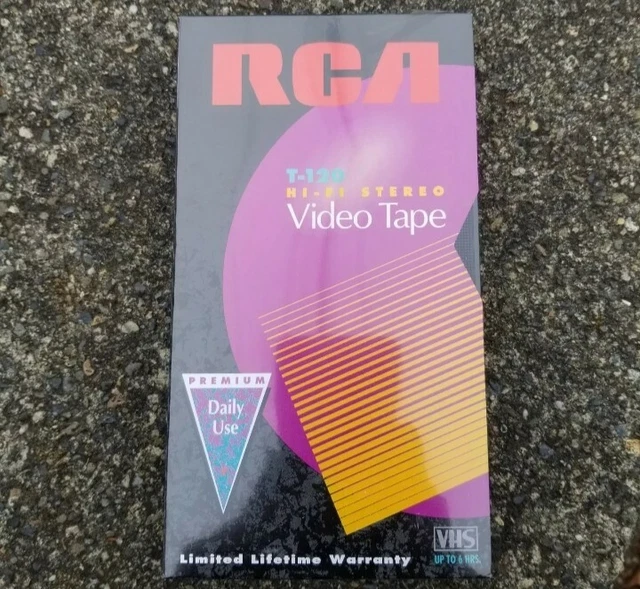 NEW RCA T-120 Hi-Fi Blank Video Tape 6 hrs VCR * £18.19 - PicClick UK