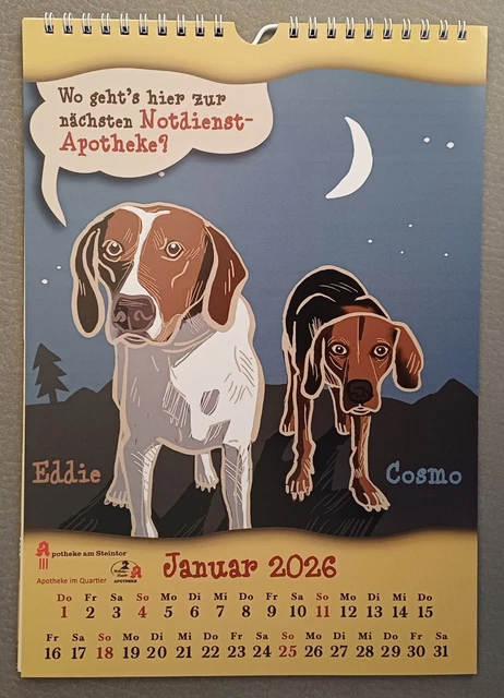 APOTHEKEN - HUNDE - Kalender 2026 EUR 15,00 - PicClick DE
