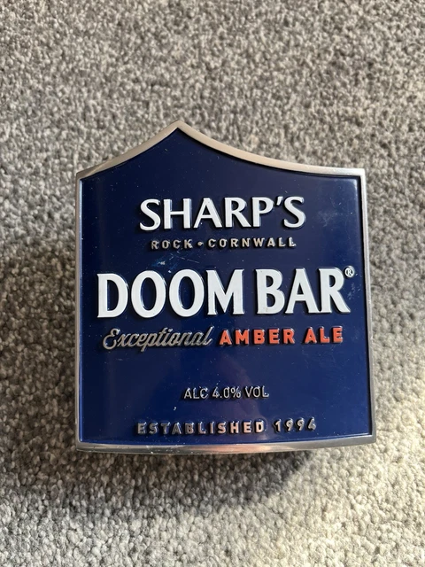 SHARPS DOOM BAR Ale Beer Pump Badge Beer Clip Heavy Metal Breweriana ...
