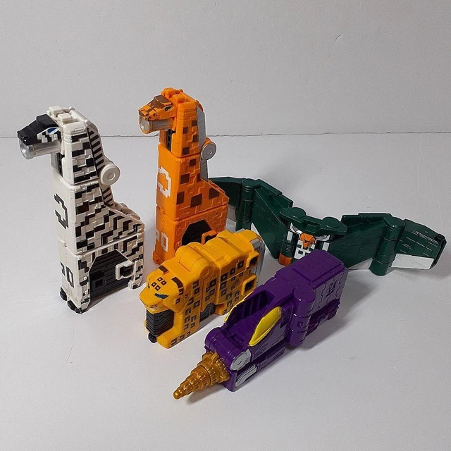 POWER RANGERS DOUBUTSU Sentai Zyuohger Mole Giraffe Zebra Leopard Owl ...