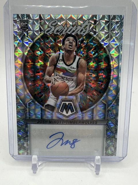 2022-23 MOSAÏQUE SCRIPTS recrue Josh Minott auto RC argent mosaïque ...