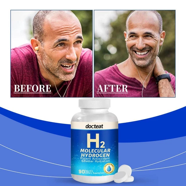 HYDROGEN WATER TABLETS 90 Servings, Hydrogen Tablets for Drinking Water ...