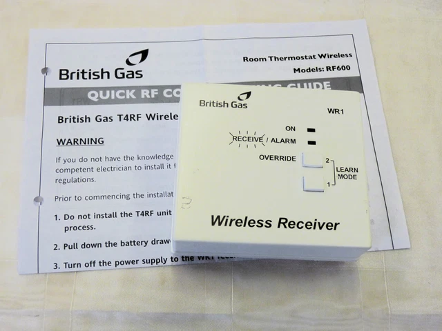BRITISH GAS WR1 Wireless Thermostat Receiver WR1 £10.00 - PicClick UK