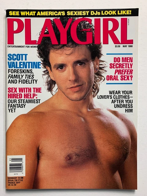 PLAYGIRL MAGAZINE MAY 1988 - Mark Navarro, Scott Valentine £30.55 - PicClick UK