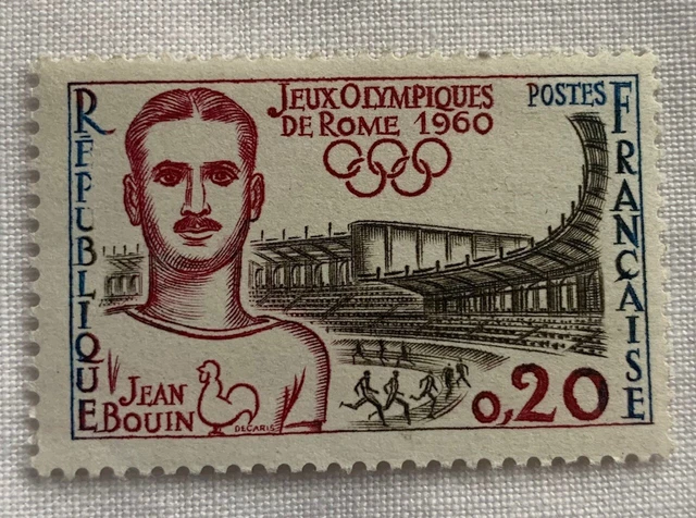 TIMBRE JEUX OLYMPIQUES de Rome - Jean Bouin (1888-1914) 1960 1265 neuf ...