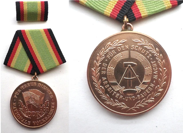 DDR NVA STASI Orden Medaille Treue Dienste bronze-fa. East german army ...