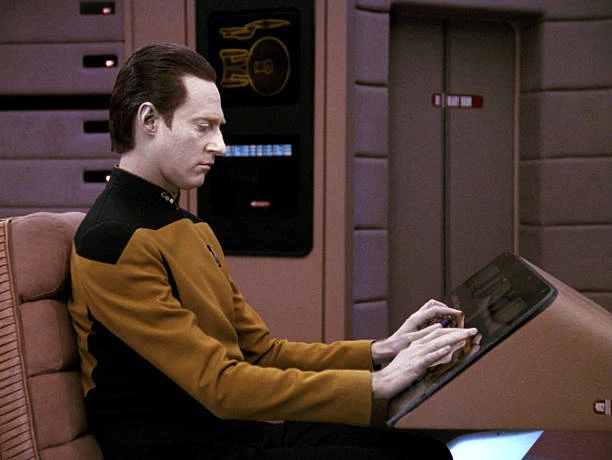 BRENT SPINER AS Lt Commander Data in Star Trek 1990 TV Old Photo 5 $8. ...