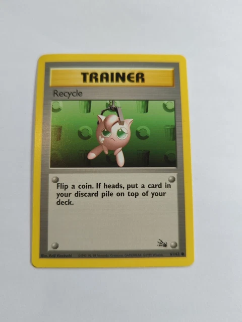 RECYCLE TRAINER 61/62 1999 Pokemon Card £1.99 - PicClick UK