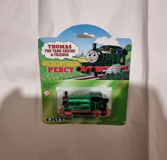 THOMAS TANK & Friends ERTL LIMITED EDITION METALLIC PERCY TRAIN DIECAST ...