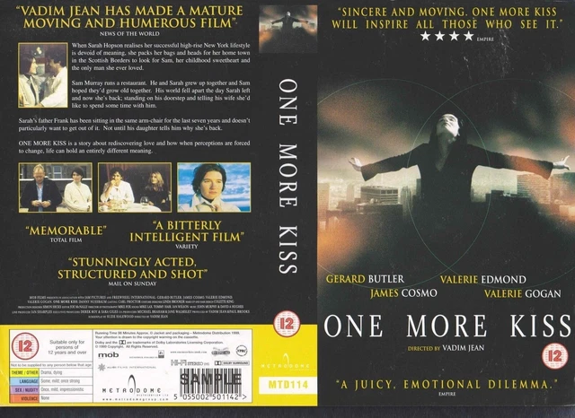 ONE MORE KISS, Gerard Butler Video Promo Sample Sleeve/Cover #10470 £1. ...